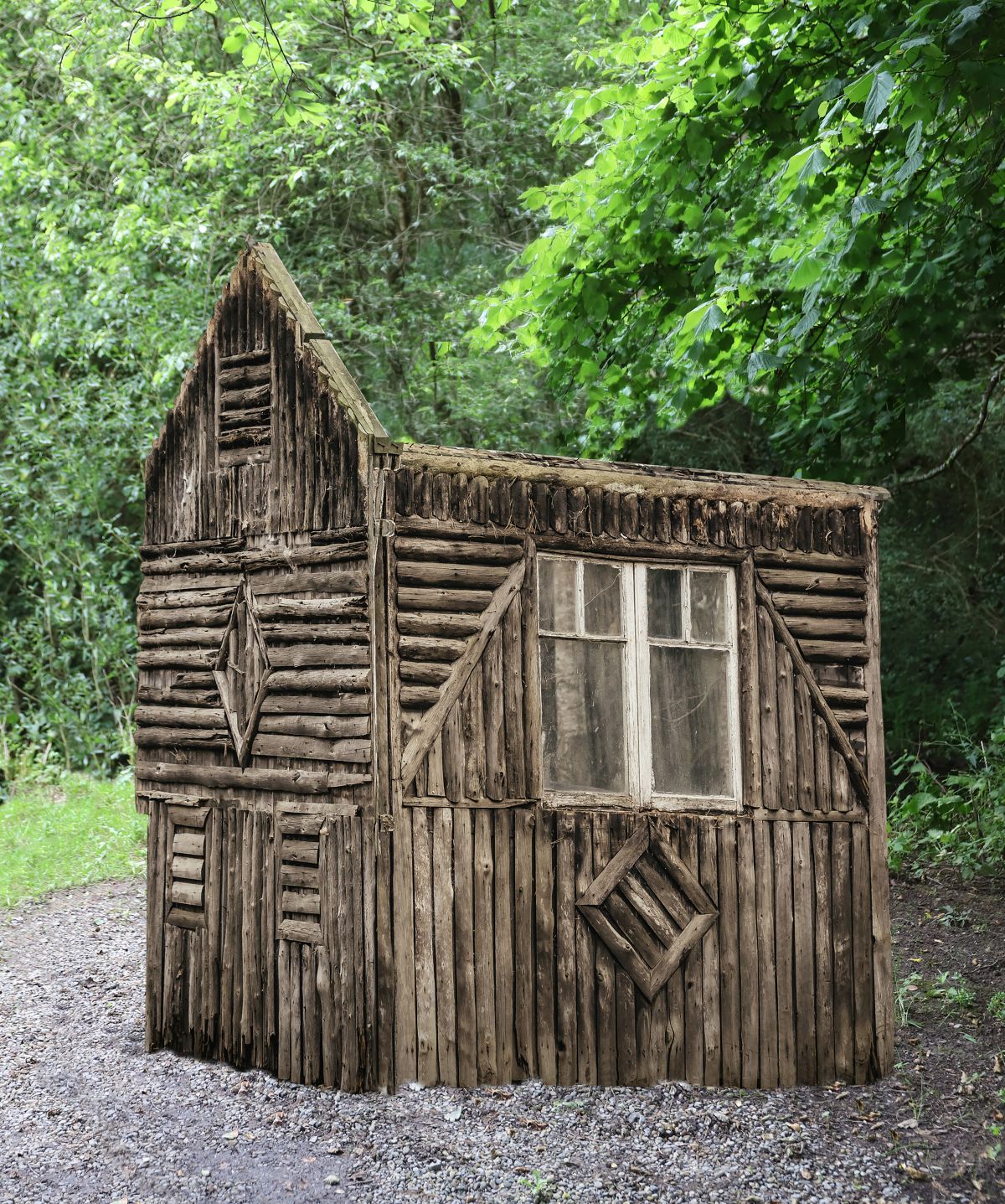 RUSTIC REVOLVING TIMBER SUMMER HOUSE FROM KILKENNY CASTLE DISPERSAL ...