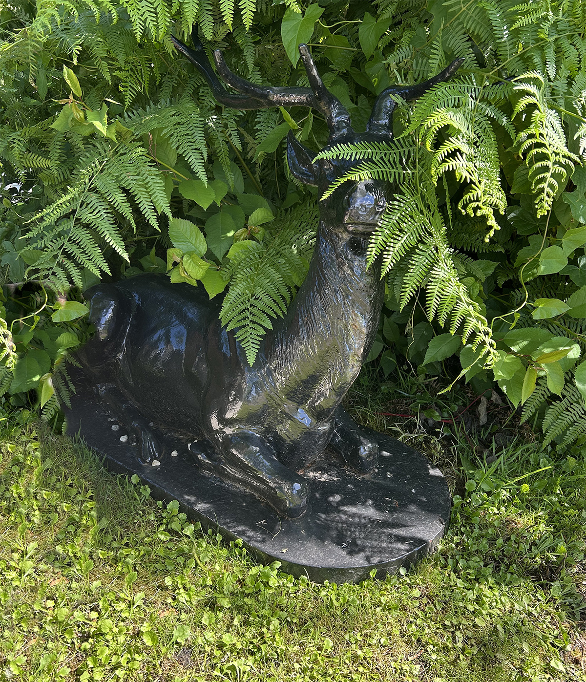 LIFE-SIZE CAST IRON STAG GARDEN ORNAMENT - Sheppard's Irish Auction House